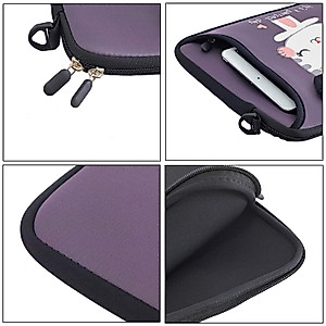 RICHEN 17 inch Laptop Shoulder Bag Carrying Case Computer PC Cover Pouch with Handle Fits 15.6/16/17/17.3/17.4 inch Laptop Notebook (16-17.3 inch, Cute Cat)