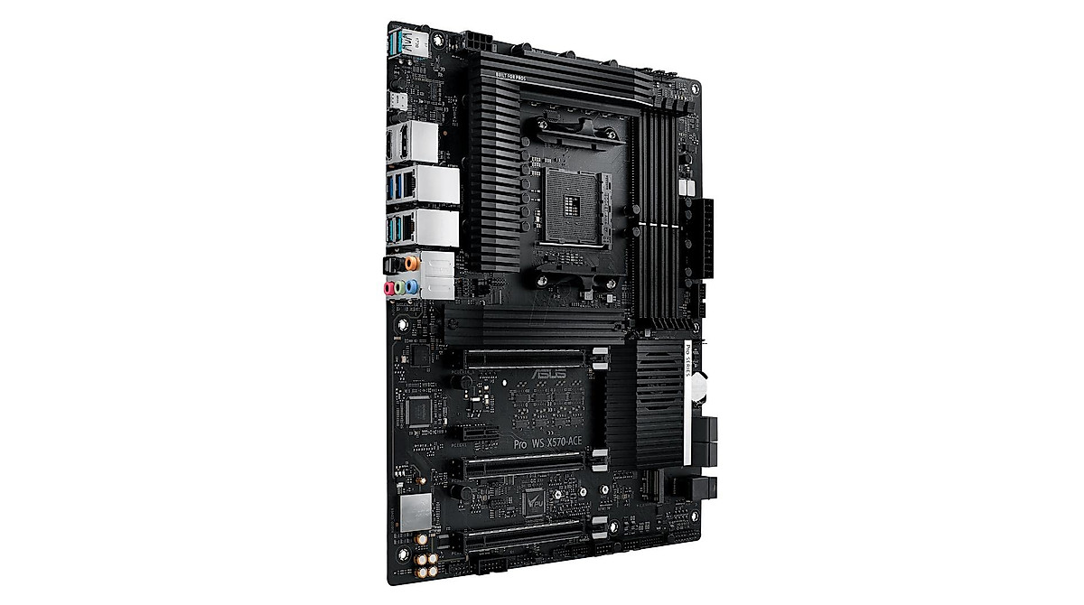 ASUS AMD AM4 Pro WS X570-Ace ATX Workstation Motherboard with 3 PCIe 4. ...