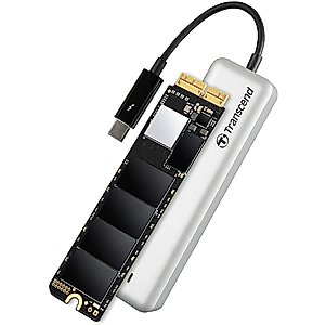Transcend TS960GJDM855 960GB JetDrive 855 Thunderbolt NVMe PCIe Gen 3x4 Portable Solid State Drive with Enclosure