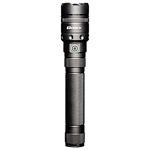 Dorcy 41-2611 4,000-Lumen Pro Water-Resistant Aluminum LED Rechargeable Flashlight with Built-in Power Bank,Gray