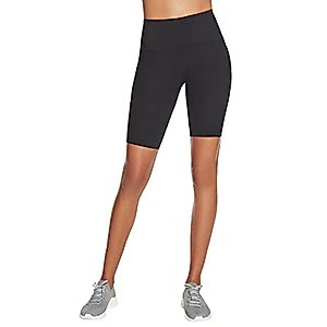 Skechers Women's GO Walk High Waisted 8" Bike Short, Black, XXL