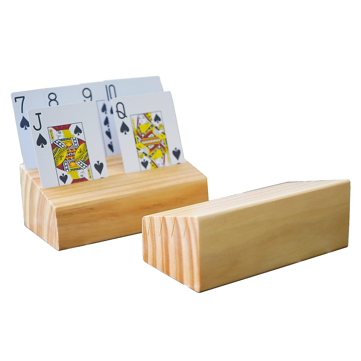 Yuanhe Solid Wood Playing Card Holders - Card tray, set of 2