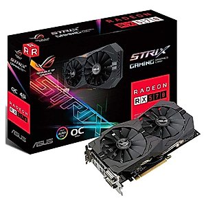 ASUS ROG Strix Radeon Rx 570 O4G Gaming OC Edition GDDR5 DP HDMI DVI VR Ready AMD Graphics Card (ROG-STRIX-RX570-O4G-GAMING)
