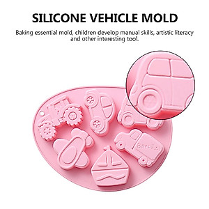 Silicone Gummy Molds Airplane Chocolate Molds Airplane Chocolate Molds 2pcs Vehicle Theme Candy Chocolate Molds 3D Vehicle Silicone Fondant Cake Fondant Moulds Car Soap Molds Novelty Candy