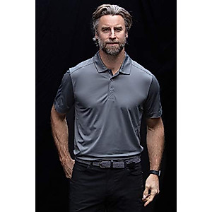 Cutter & Buck Prospect Textured Stretch Mens Big & Tall Polo, College Orange, XLT