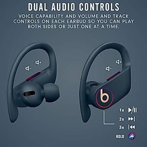 Powerbeats Pro Wireless Earphones - Apple H1 Headphone Chip, Class 1 Bluetooth, 9 Hours of Listening Time, Sweat Resistant Earbuds, Built-in Microphone - Navy