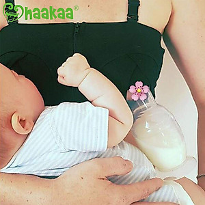 Haakaa 4oz/100ml Silicone Breast Pump with Suction Base 100% Food Grade Silicone BPA PVC and Phthalate Free