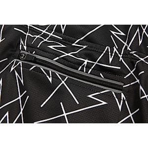 Coconut Ropamo CR Mens Cycling Jersey Short Sleeve Road Bike Shirt with 3+1 Zipper Pockets Breathable Quick Dry (XL，Black)