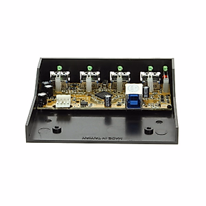 Internal Bay USB 3.0 4-Port VIA USB 3.0 SuperSpeed Chip Hub with LED