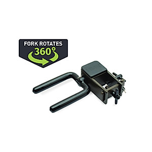 HME High-Quality Durable Reliable Versatile Easy-to-Install Universally Mountable Hunting Tree Stand Bow Holder - 360 Fork Rotation, Rock solid attachment