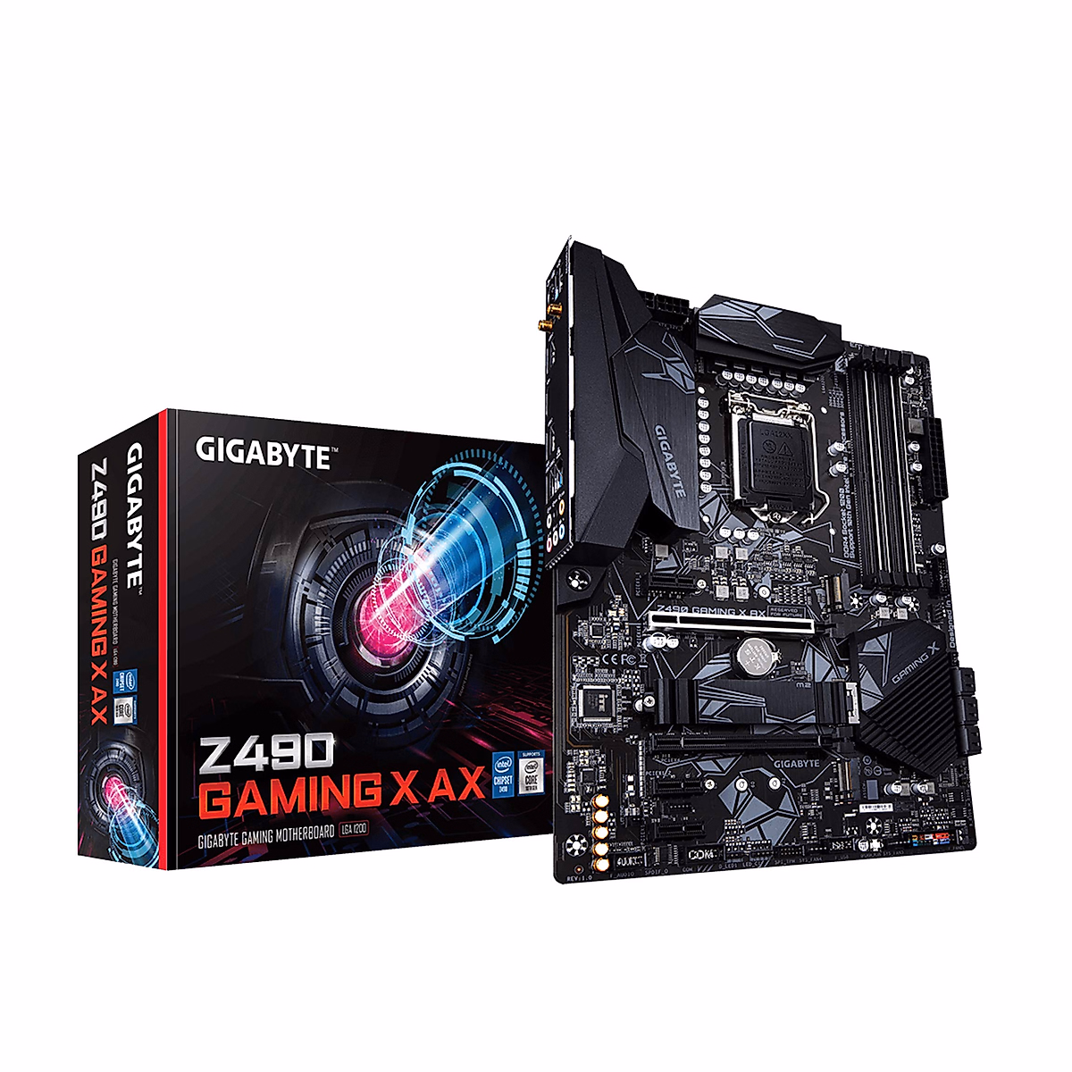 Gigabyte Z490 Gaming X AX (LGA 1200/Intel/Z490/ATX/Dual M.2/SATA 6Gb/s/USB 3.2 Gen 2/WiFi 6/Gaming Motherboard)