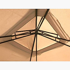 Garden Winds Replacement Canopy for The Cottleville Gazebo - Riplock 350 - Beige