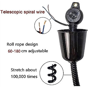 LINKANRUO Hanging Food Heat Lamp, Food Warmer Lamp 250W, Commercial Food Warmer Lights Adjustable, Buffet Heating Lamp for Restaurant Buffet Kitchen Pizza Warmer Lamps(1 Pack)