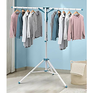 MLHpeak Tripod Clothes Drying Rack Folding Indoor, Portable Drying Rack Clothing and Height-Adjustable, Space Saving Laundry Drying Rack
