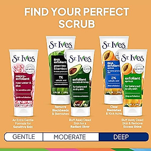 St. Ives Acne Control Face Scrub Deeply Exfoliates and Prevents Acne for Smooth, Glowing Skin Apricot Made with Oil-Free Salicylic Acid Acne Medication, Made with 100% Natural Exfoliants 6 oz