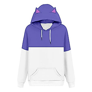 Beowyro The Owl House Luz Noceda Hoodies Cosplay Costume TOH Pullover Hoodie Halloween Long Sleeve Sweatshirt Unisex (Small, Luz Noceda)