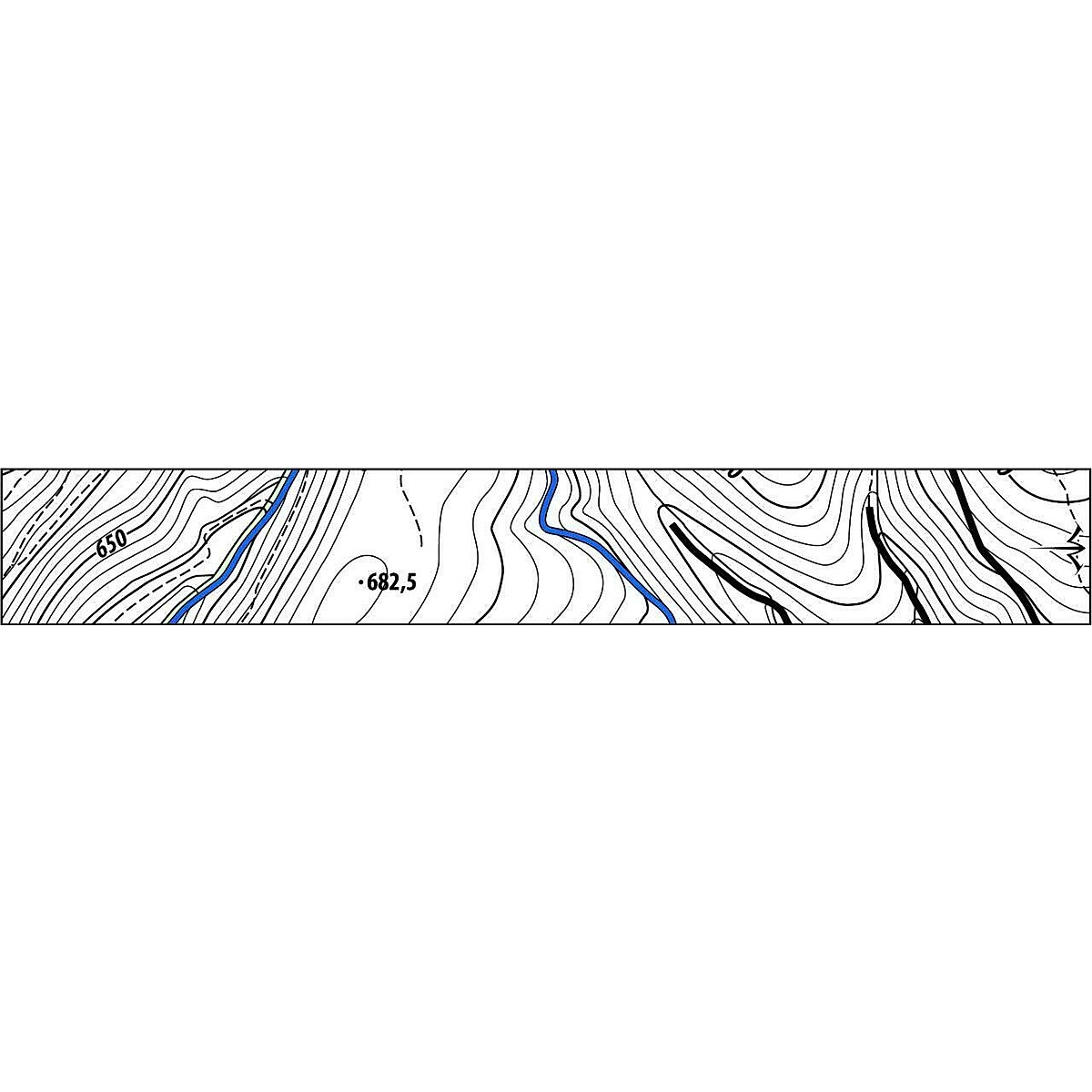 White Water Archery Laminated White Topo Topographical Map Arrow Wraps 15pc Choose Length Width (5, 1)