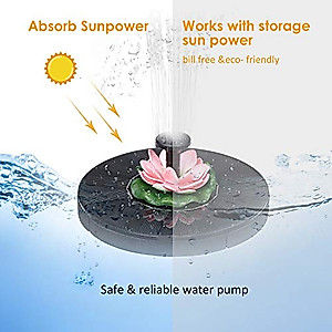XXXDXDP Solar Powered Energy Fountain Pump Kit Water Pump Set with DIY Fountain Pump for Outdoor Fish Tank Pond Garden Patio Lawn Pool
