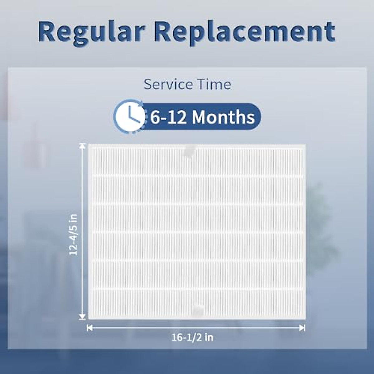 4 Pack 116130 True HEPA Replacement Filter H for Winix 5500-2, 5300-2, C535, 5300, 6300, 6300-2, P300, AM80, AM90, C909 and 9800 Air Purifier by PETOX