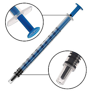 30 Packs 1ml Syringe Sterile, Oral Dispenser Syringe, Individually Sealed. (no needle)