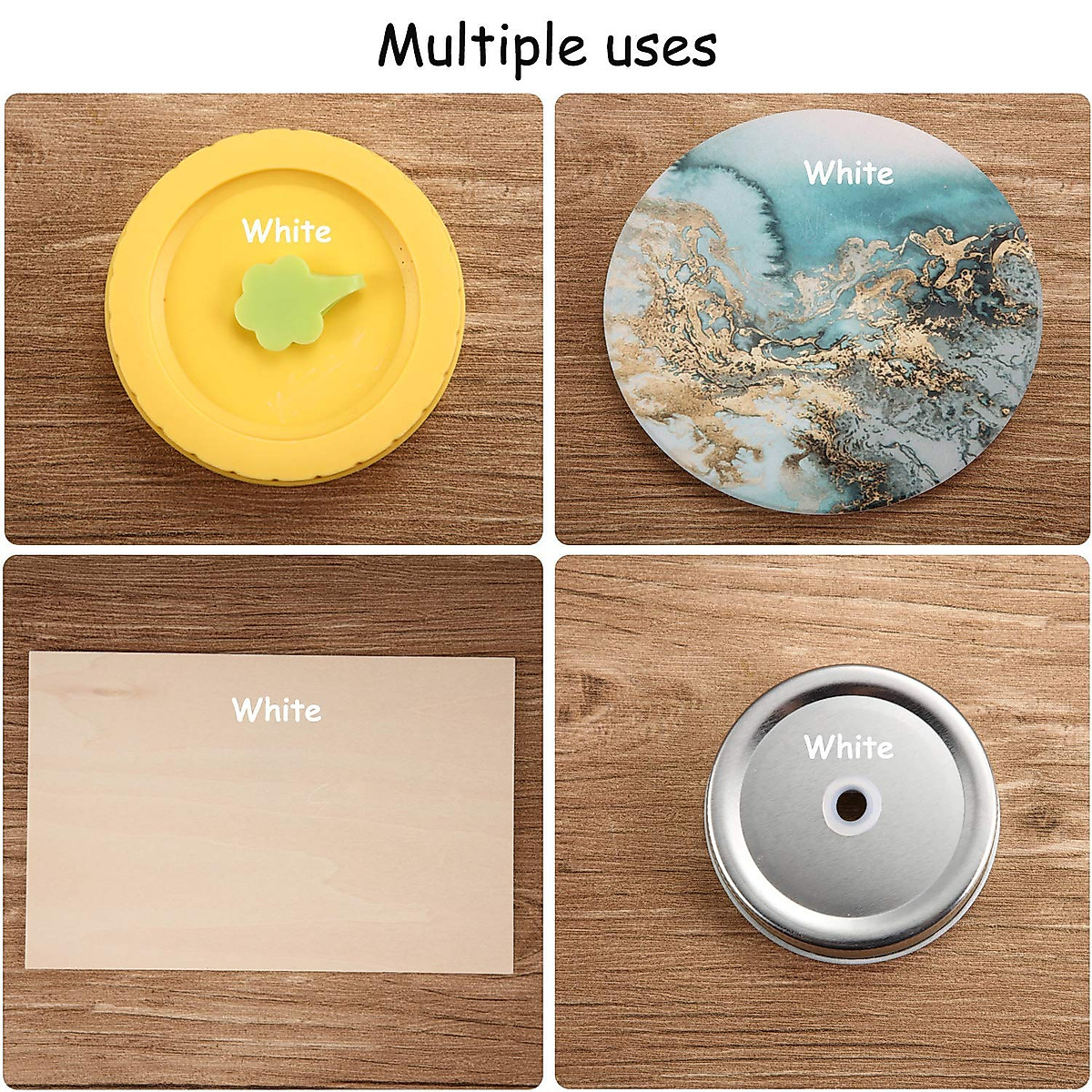 Outus White Carbon Transfer Paper 11.7 x 8.3 Inch Tracing Paper Carbon Graphite Copy Paper with Embossing Stylus Tracing Stylus Dotting Tools for Cloth Fabric Paper Wood (105 Pieces)