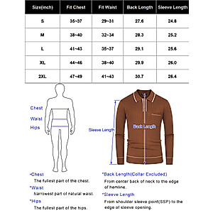 PJ PAUL JONES Mens Vintage Knit Sweater Long Sleeve Lapel Collar Pullover Sweater Black XL