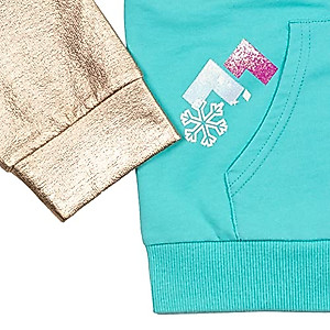 L.O.L. Surprise! Snow Angel Big Girls French Terry Zip-Up Hoodie Blue/Gold 18-20