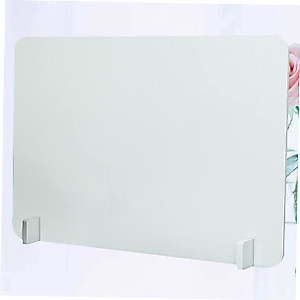 COOPHYA Desk Dividers for Students Privacy Table Desk Shelf Desk Table Divider Panels Desk Separator Panel Acrylic Desk Panels Privacy Desk Divider Splatter Guard Oven White Frosted Office