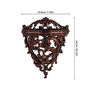 Cabilock Rustic Wood Floating Shelves Farmhouse Style Hanging Corner Shelf Decorations Antique Wall Display Ledges Brackets for Office Bedroom Living Room Hallway