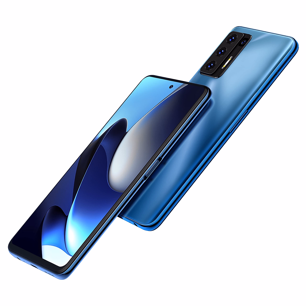 BLU F91 5G | 2022 | 3-Day Battery | Unlocked | 6.8” Full HD+ Display | 128/8GB | 48MP Quad Camera | NFC Capable | US Version | US Warranty | Sky Blue (Renewed)