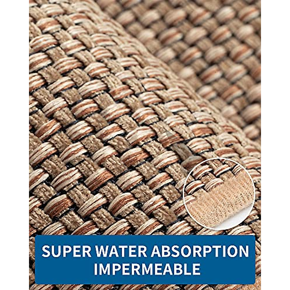 Kitchen Rugs and Mats Non Skid Washable, Absorbent Runner Rugs for Kitchen, Front of Sink, Kitchen Mats for Floor (Beige, 20"x47")