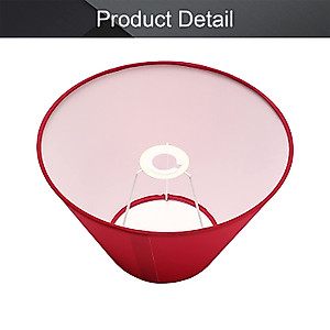 Othmro Lamp Shades Small Fabric Floor Shades Hand Crafted-Off Lampshades UNO Style Table Lamps Lampshades with Adapter for E27 E14 Base Bedroom Living Room Red