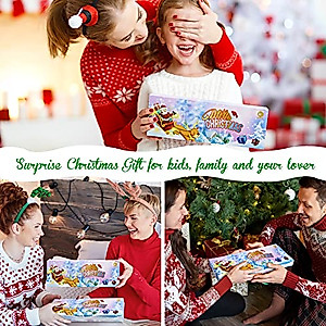 Christmas Bath Bombs for Kids, Christmas Gift Set Bath Bombs for Boys and Girls with Santa Snowflake Christmas Sock Star, 4-Pack Set in a Gift Box Christmas Stocking Stuffer Bubble Bath Bath Bomb Set