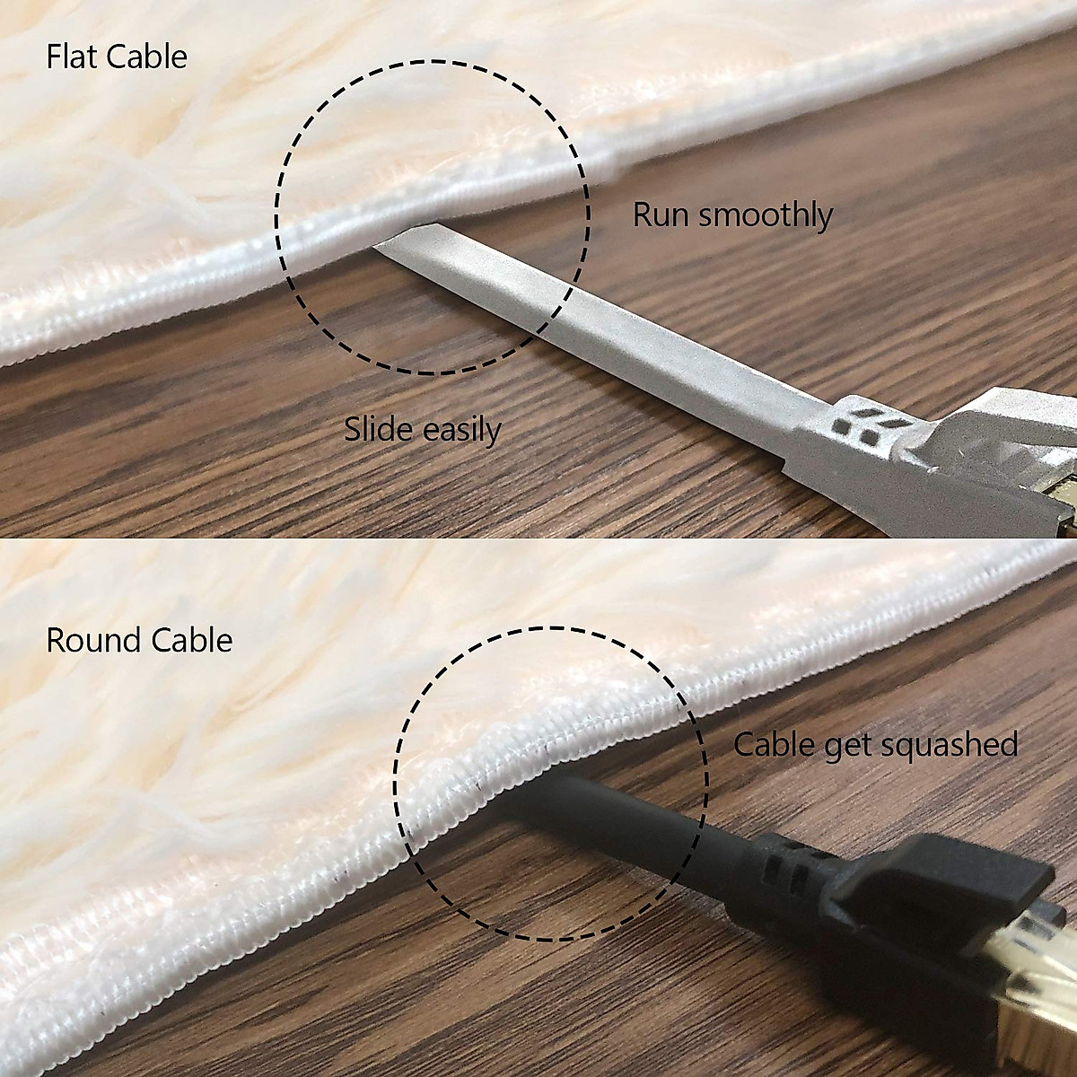 Cat 8 Ethernet Cable 50 ft, Heavy Duty High Speed RJ45 Patch Cord, Cat8 LAN Gold Plated 40Gbps 2000Mhz Network, Indoor, Outdoor & Weatherproof S/FTP UV Resistant for Router/Modem/Gaming/Switch, White