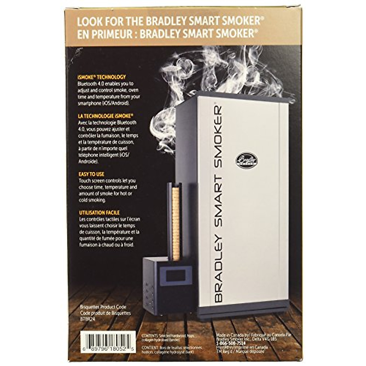 Bradley Smokers BTBR24 PREMIUMBISQUETTES-BTBR24-Premium Bisquettes-Beer 24Pk, 24-Pack, Multi