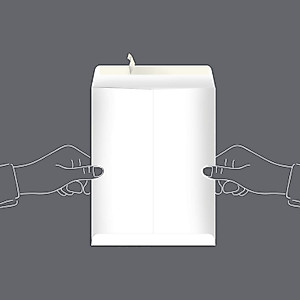 Amazon Basics Catalog Mailing Envelopes, Peel & Seal, 9x12 Inch, 100-Pack, White