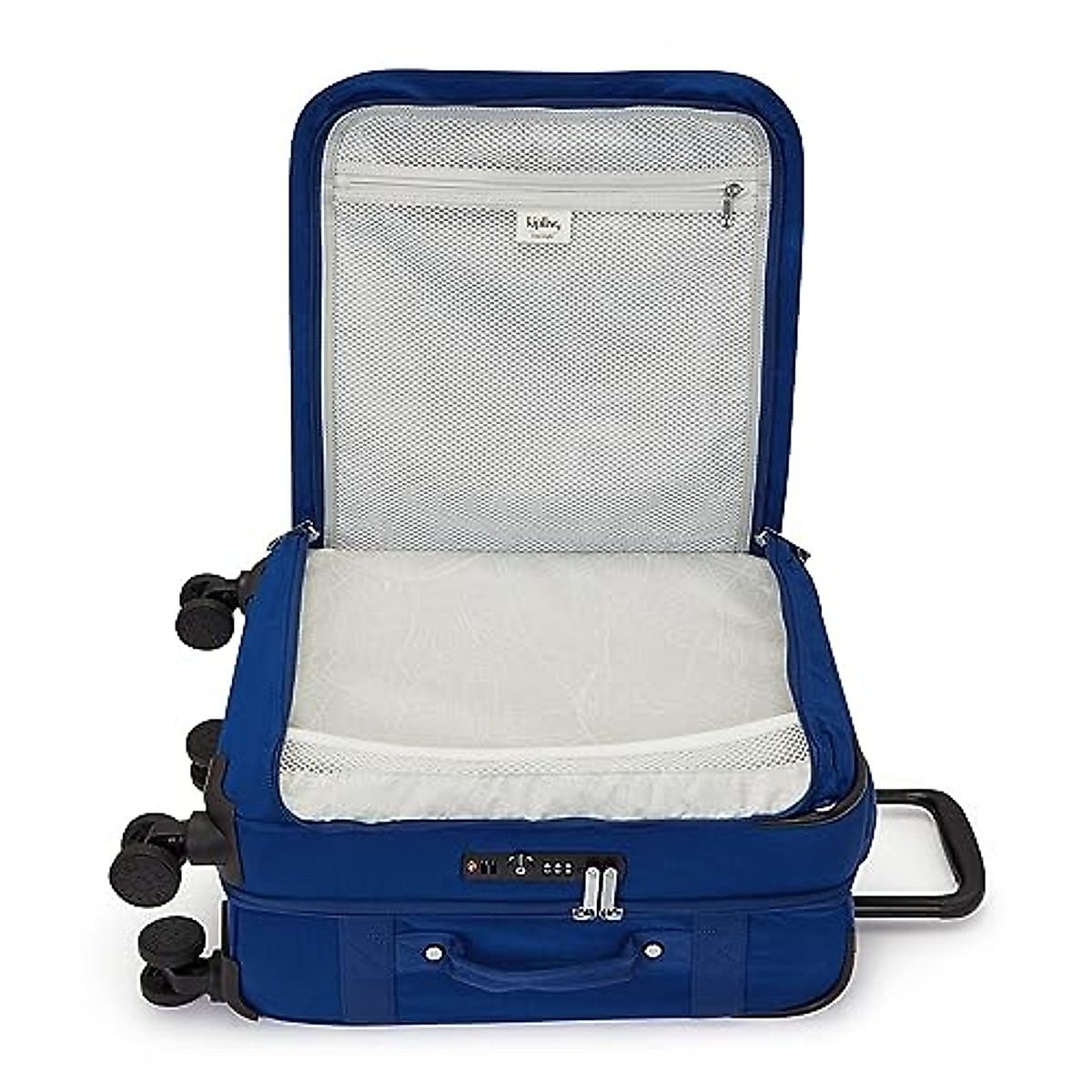 Kipling Spontaneous Small Rolling Luggage Deep Sky Blue