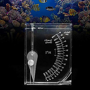Salinity Tester, Aquarium Salinity Tester Seawater Salt Meter Fish Tank Salinity Measuring Device for Fish Tank Pond Saltwater Water
