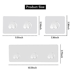 12Pcs Adhesive Hooks Sticker, Waterproof Corner Shower Caddy Adhesive Hooks Replacement, Strong Adhesive Wall Hanging Hooks, No Drilling Shower Shelves Adhesive Strip Pad Shower Kitchen Accessories