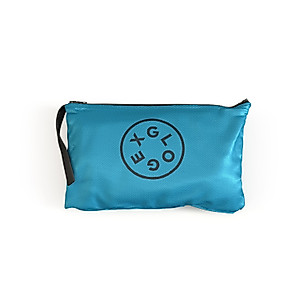 Glogex Durable Car Seat Travel Bag, Airport Gate Check, Easy-to-Carry, Backpack-Styled Shoulder Straps | Water-Resistant Ultra-Durable Polyester (Bright Blue)