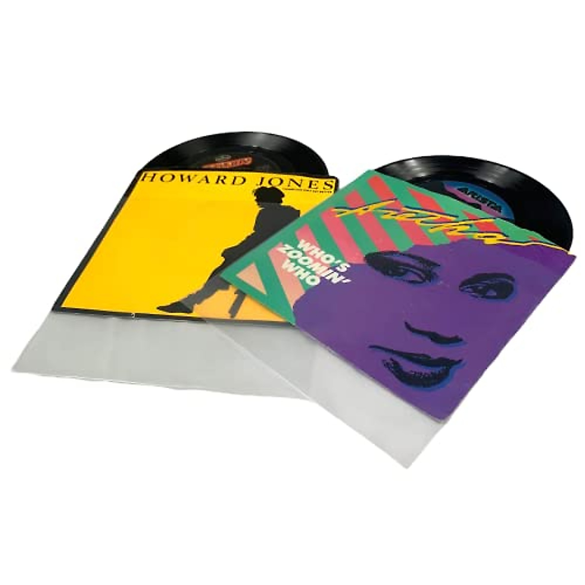45 RPM Vinyl Record Sleeves – Premium High Clarity 3mil Plastic Outer Covers for 7 inch Albums Anti-Static LP Record Storage Protective Jackets 100 Pack