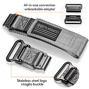 Compatible for Garmin Venu 2 (ONLY Venu 2, Not Venu 2S) /Venu 3 Quick Pins Watch Band, Super Rugged Nylon Sports Strap With Woven Loop Design