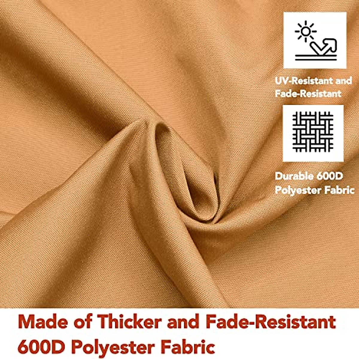 4Pack Outdoor Patio Cushions and Pillow Replacement Cover Fit for Wicker Rattan Furniture Set Sectional Sofa Loveseat Chairs,Durable Water-Resistant Fadeless,20Lx18Wx4H Inch,Coffee-Covers only