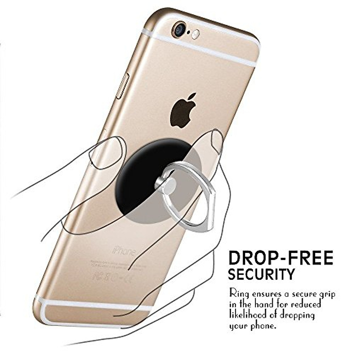 LoveStand-Cell Phone Ring Holder 360 Degree Finger Ring Stand for Smartphone Tablet and Car Mount-Baseball