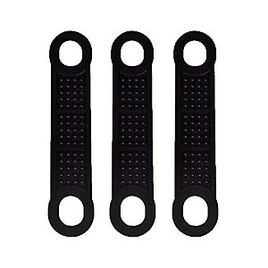 50 Pieces Black Non-Slip Rubber Clothing Hanger Grips Clothes Hanger Strips Use for Wood and Plastic Hangers