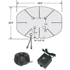 Directv Satellite Dish Heater for a Slimline Dish with power and cable