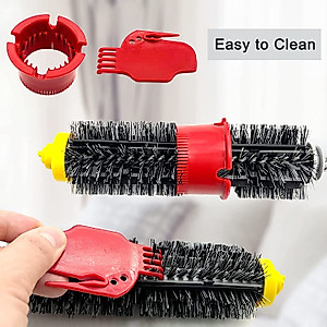 Mochenli Replacement Parts for iRobot Roomba 600 Series 675 692 694 690 680 660 651 650 614 610 500 Series 595 585 564 552 Vacuum Robotic,8 Side Brush, 2 Main Roller Brush, 6 Filter, 1 Caster Wheel