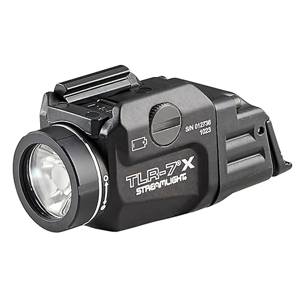 Streamlight 69424 TLR-7 X 500-Lumen Compact Tactical Weapon Light, Includes High, Low Paddle Switches and Key Kit, Black