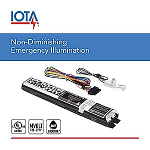 Lithonia Lighting PS1400QD MVOLT SD Quick Disconnect Emergency Ballast With Battery Control Module, 1400 Lumens Reduced-Profile, 120-227 Volts, Black