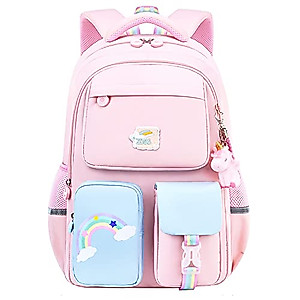 Girls Backpack Kawaii Backpack Cute School Bag with Cute Accessories for Teen Girls